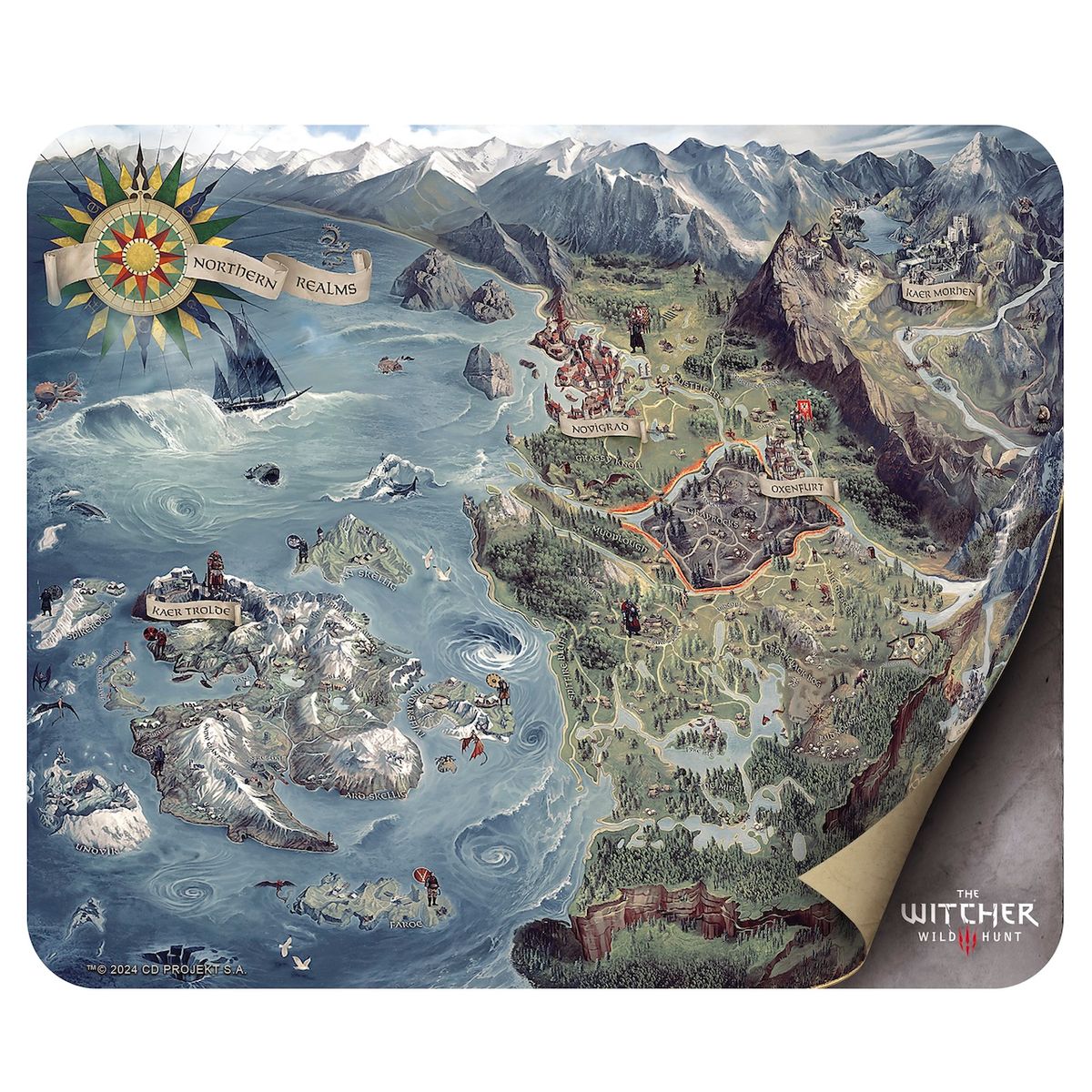 The Witcher - World Map - Mauspad – yvolve Shop